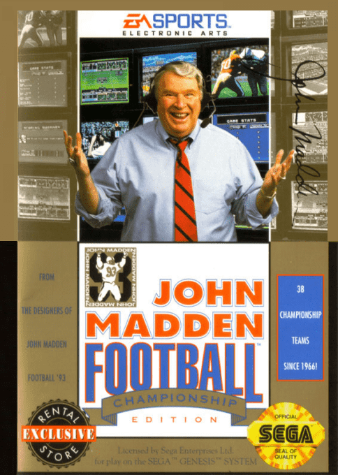 John Madden Football: Championship Edition - segaroms.ru - игры для Сега